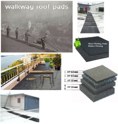 Walkway Roof Pads - NGT-Recycled Rubber Products